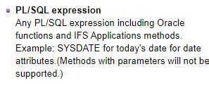 Custom Field Default Value Using Pl Sql Expression Ifs Community