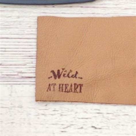 Easy DIY Custom Leather Label Tag Crafting On The Fly