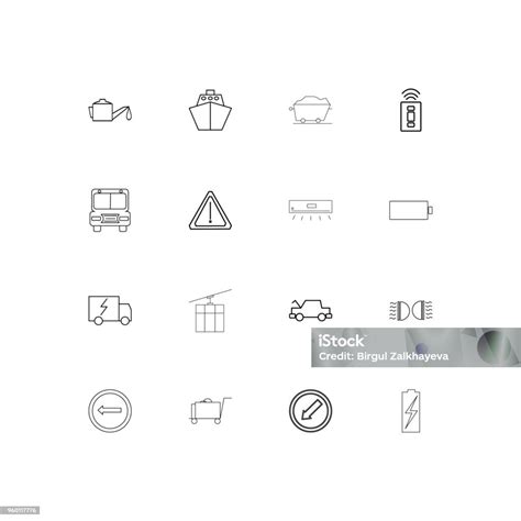자동차 및 운송 선형 얇은 아이콘 설정합니다 간단한 벡터 아이콘 설명 0명에 대한 스톡 벡터 아트 및 기타 이미지 0명 경계 표지 도로 표지판 Istock