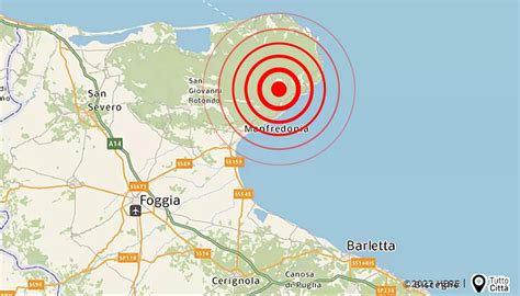 Scossa Di Terremoto A Monte Sant Angelo Vicino Foggia Di Magnitudo 2 8