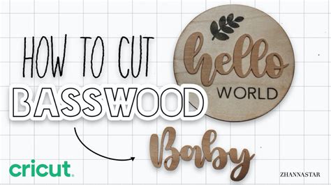 How To Cut Basswood Using Cricut Maker Youtube