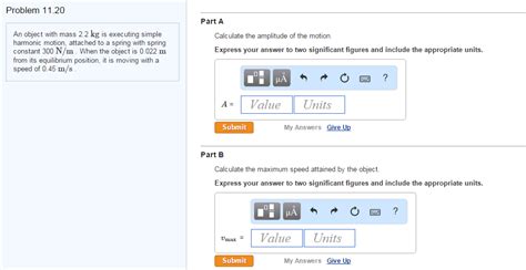 solved calculate the maximum speed attained by the object