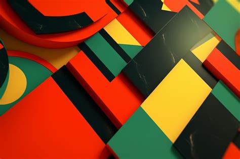 Premium AI Image D Render Classic Retro Remixed Themed Abstract Colorful Background
