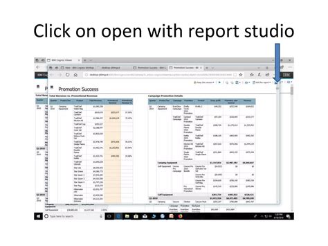 IBM Cognos Work Space Configuration Pptx