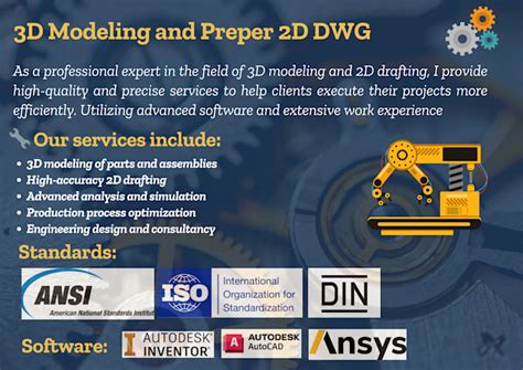 high quality 2d dwg 3d modeling using inventor and auto cad by