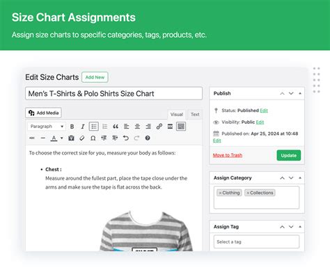 Product Size Charts Plugin For Woocommerce Wordpress Plugin