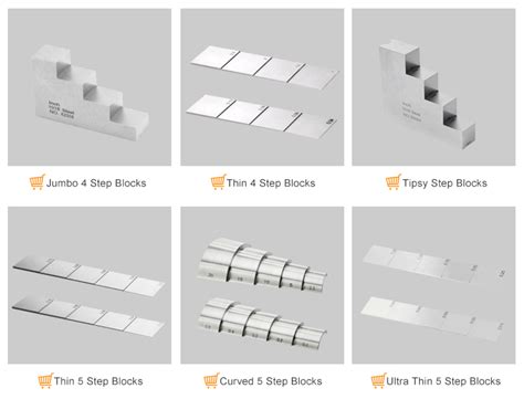 Yushi 4 Step 3mm 5mm 10mm 15mm Block Test Blocks Ultrasonic Block For