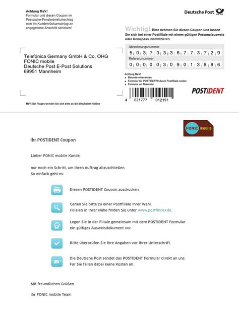 Postident Formular Pdf