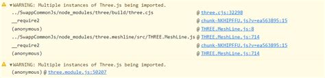 warning multiple instances of three js being imported · issue 156