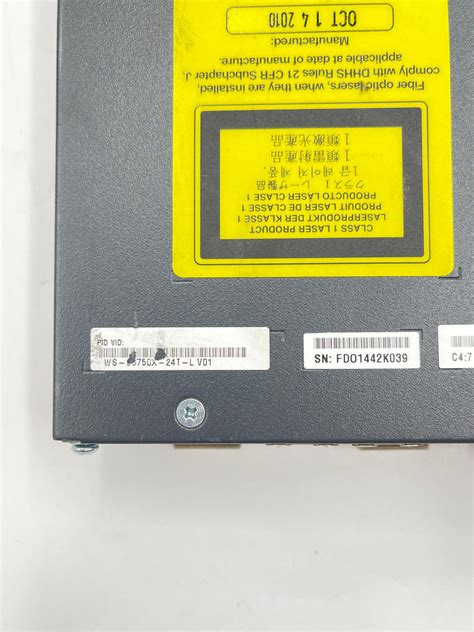 Cisco Ws C3750x 24t L 24 Port Gigabit Network Switch Reupstock