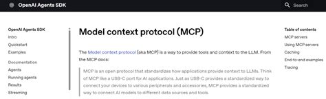 Openai最新官宣：agent Sdk支持mcp协议 每时ai