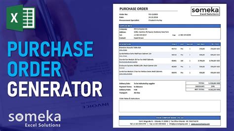Excel Purchase Order Template