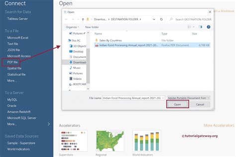 Connecting Tableau To Pdf File