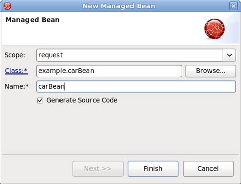 Chapter Managed Beans