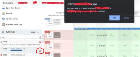 abort current build from pipeline in jenkins stack overflow
