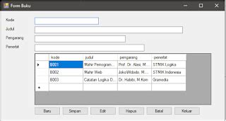 Isi Data Pada Database Ms Acces Dengan Visual Basic Net