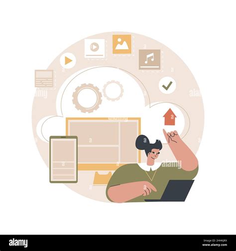 Cloud Based Engine Abstract Concept Vector Illustration Infrastructure As A Service Virtual