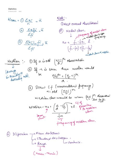 Stats Short Notes Pdf