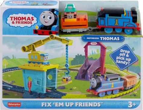 Thomas And Friends Train Set With Carly The Crane Sandy And Motorized