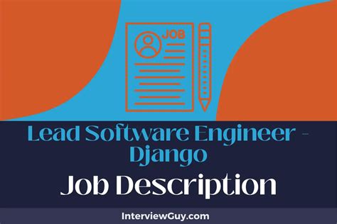 Lead Software Engineer Django Job Description Updated For 2025