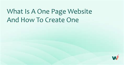 What Is A One Page Website And How To Create One InstaWP
