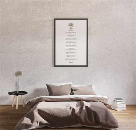 The Oak Tree Poem By Johnny Ray Ryder Jr Print Canvas Framed Print