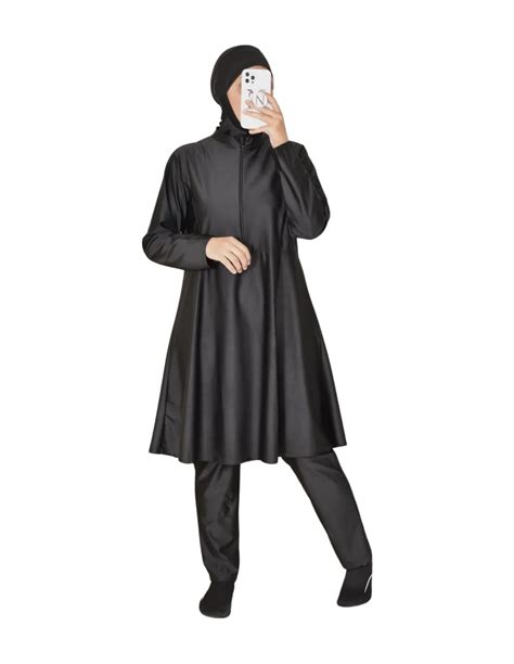 Entdecken Sie Den Burkini In 3 Teilen Einem Muslimischen Badeanzug