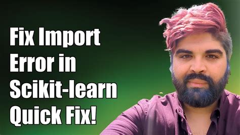 Fixing ImportError Cannot Import Name Ellipsoid In Scikit Learn YouTube