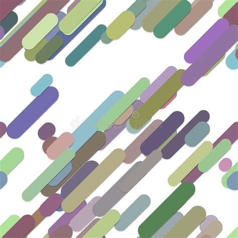 Seamless Abstract Random Rounded Diagonal Stripe Background Pattern Stock Vector Illustration