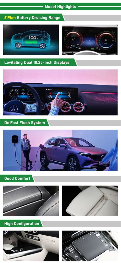 Benz Eqa Silver New Energy Electric Vehicle Sedan Suv Van Left