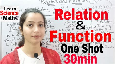 Relation And Function Complete In 1 Shot For All Exams Youtube