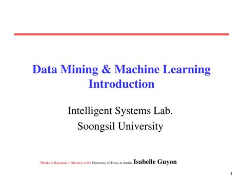 Ppt Data Mining And Machine Learning Introduction Powerpoint Presentation Id6044606