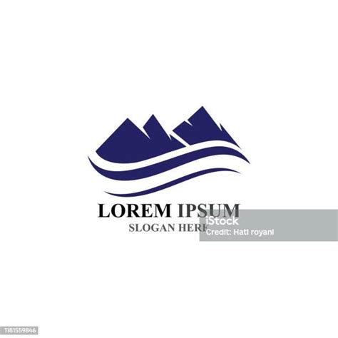 山地圖示徽標向量圖形及更多商標圖片 商標 大自然 小山 Istock