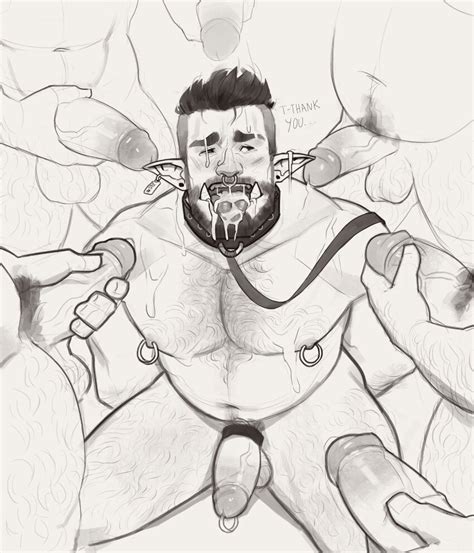 Axel Axelwarriorvs Original Absurdres Highres 6boys Bara Beard