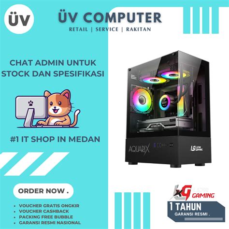 Jual Casing Pc Komputer Hose Lexa Gaming Aquarix Mid Tower Micro M