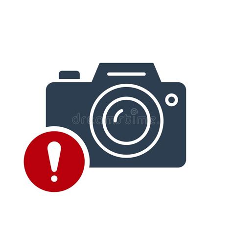 Camera Icon With Padlock Sign Camera Icon And Security Protection Privacy Concept Stock