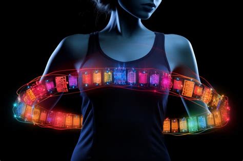 Networked Wearable Devices Tracking Health Metrics Premium Ai