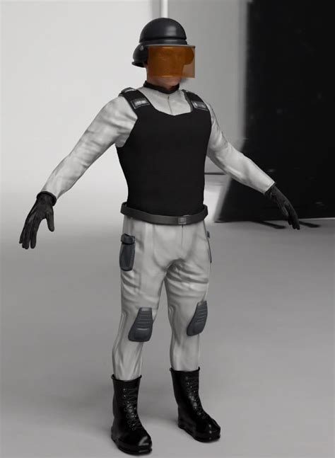 Made A Facility Guard Model For A Game Mod Im Working On Thoughts