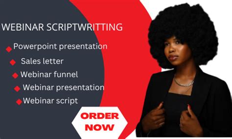 Write A Highly Engaging And Powerful Webinar Script For Your