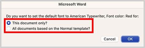 How To Change The Default Font In Word For Mac