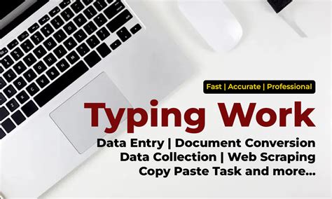 Data Entry Typing Copy Paste Task Convert PDF And Other Files Into