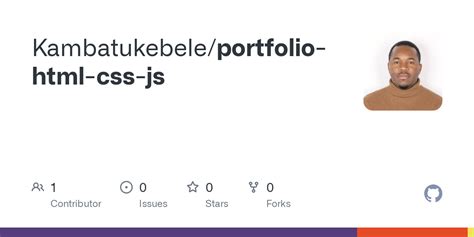 Github Kambatukebeleportfolio Html Css Js