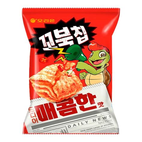 Buy Orion Turtle Chips Spicy Flavour 136g Korean Supermarket Online