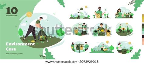 환경 보호 그림 컬렉션 집합 개념 스톡 벡터로열티 프리 2093929018 Shutterstock