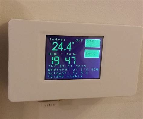 Esp8266 Wifi Touch Screen Thermostat 4 Steps With Pictures