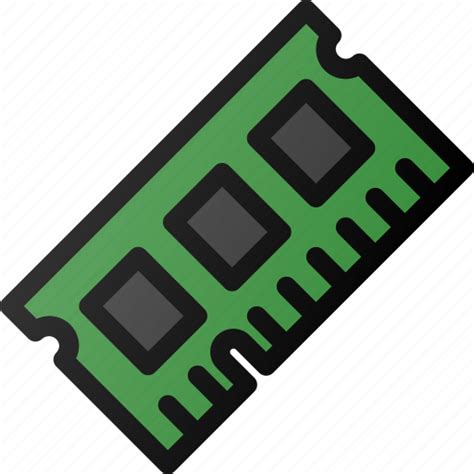 Ram Chip Memory Microchip It Device Icon Download On Iconfinder