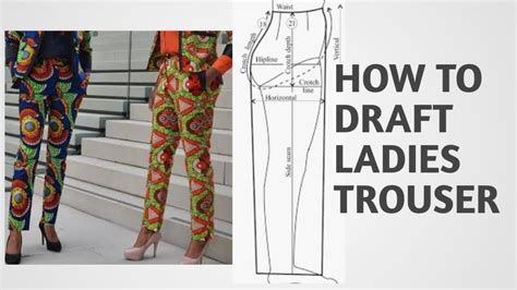 How To Draft Women Trouser Ladies Trouser Pattern Drafting How To Make Trouser For Women