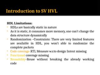 Functional Verification Using System Verilog Introduction Ppt
