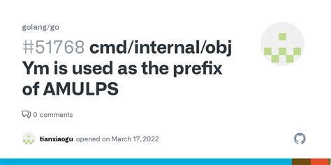 Cmdinternalobjx86 Ym Is Used As The Prefix Of Amulps · Issue 51768