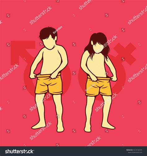 Cartoon Illustration Sex Education Flat Line เวกเตอรสตอก ปลอดคาลขสทธ 1614142375